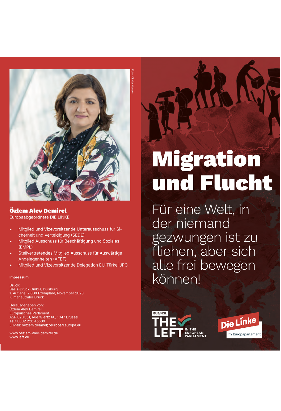 Flyer: Migration und Flucht - Özlem Alev Demirel